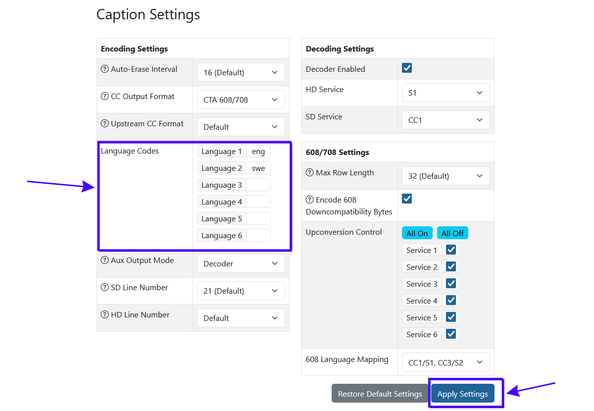Using the Cavena Encoder Module – AI-Media - Customer Support